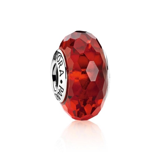 Pandora | Jewelry | Authentic Pandora Fascinating Red Murano Charm ...